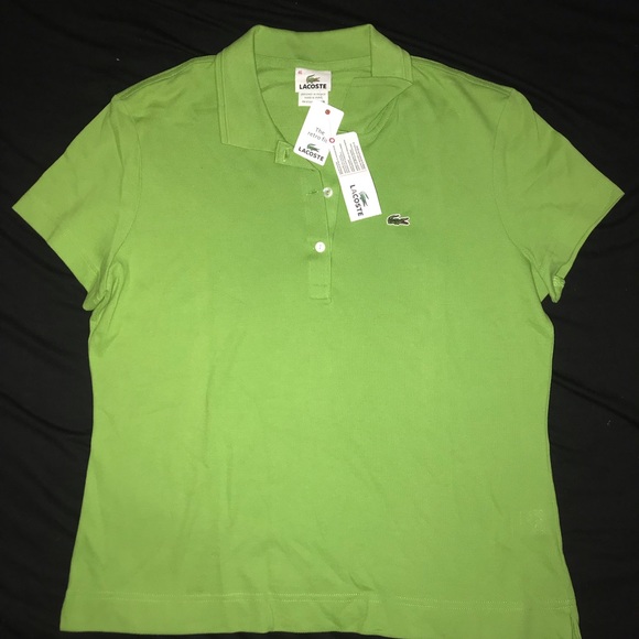 Lacoste | Tops | Lime Green Polo | Poshmark